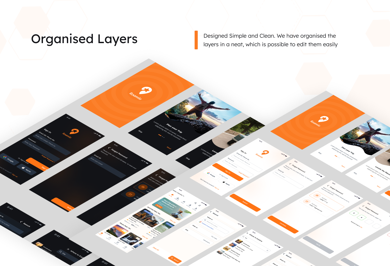 Roamio - Figma UI Kit for Trail Tracker App - Metafic