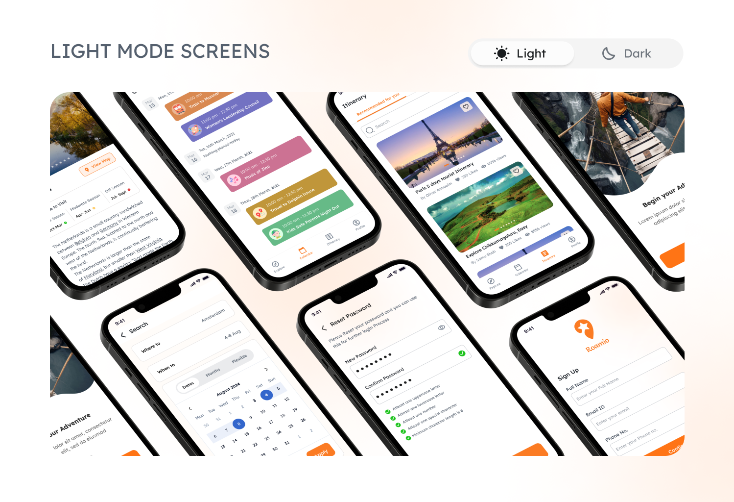 Roamio - Figma UI Kit for Trail Tracker App - Metafic